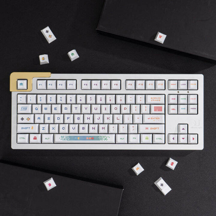 Pac-Man Keycap 134 Keys PBT Five-Sided Sublimation Cherry Profile For ...