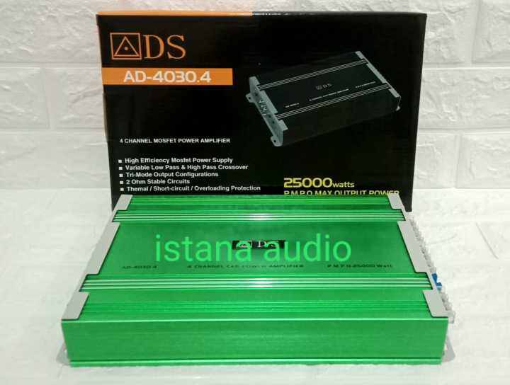 Power amplifier ADS AD-4030.4 Mosfet 4 Chanel 25.000watt ADS 4030 ...