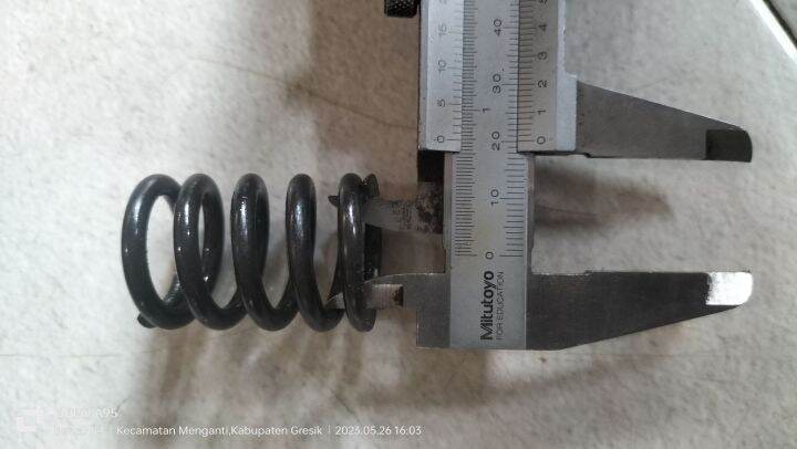 spring tekan/ pegas tekan baja 4mm id 20mm od 28mm panjang 40mm ...