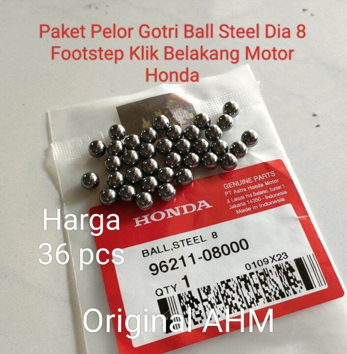 Pelor Gotri Ball Steel Dia 8 Footstep Belakang Motor Honda Ori AHM ...