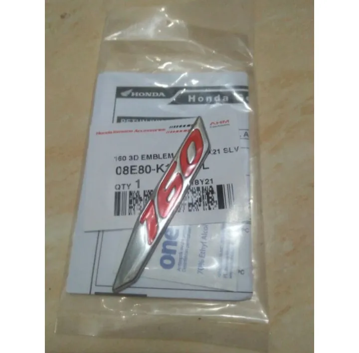 emblem logo tulisan 160 new pcx 160 original honda harga 1 pcs | Lazada ...