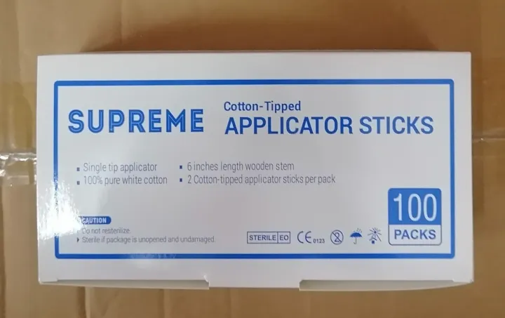 Cotton-Tripped Applicator Sticks Small Head sterile | Lazada PH