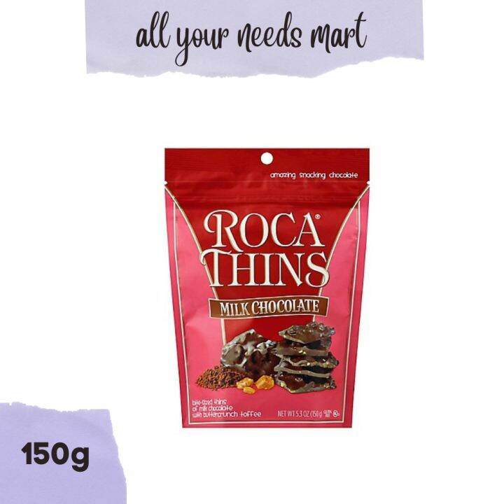 Roca Thins-Milk Chocolate, 150g | Lazada PH