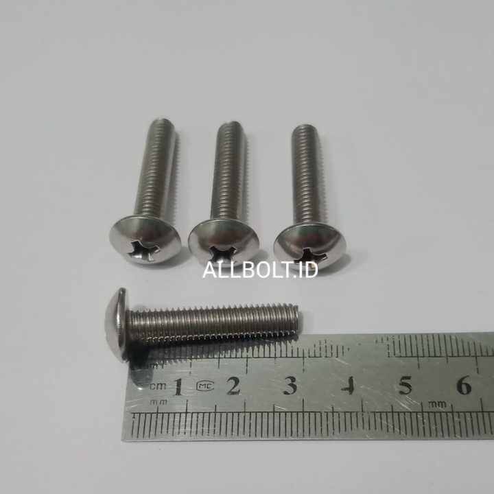 Baut JT stainless baut 10/6mm x 30mm (4biji) | Lazada Indonesia