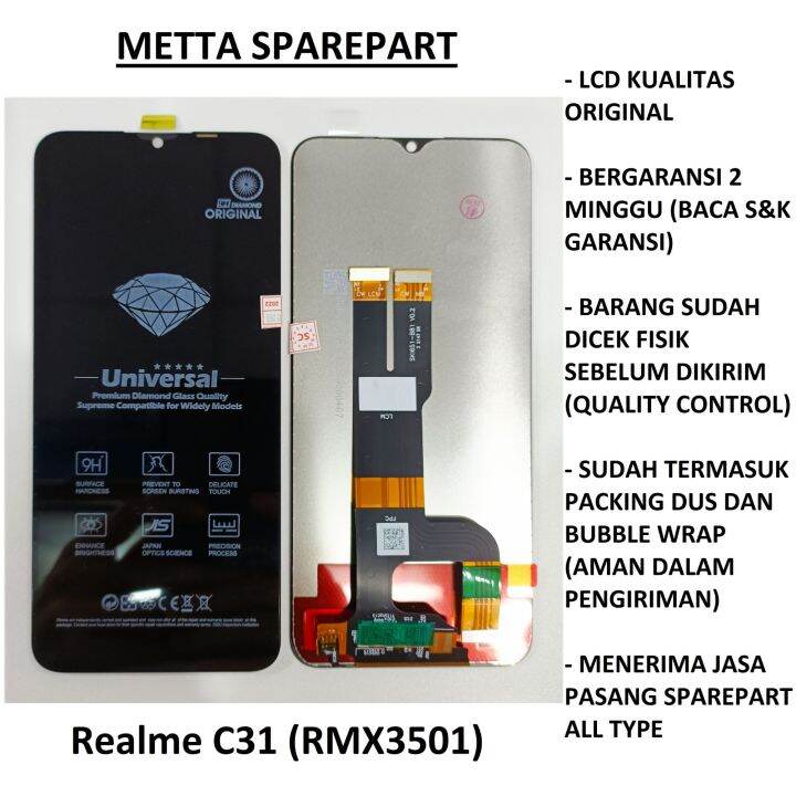 Original OEM LCD Touchscreen Realme C31 (RMX3501) | Lazada Indonesia