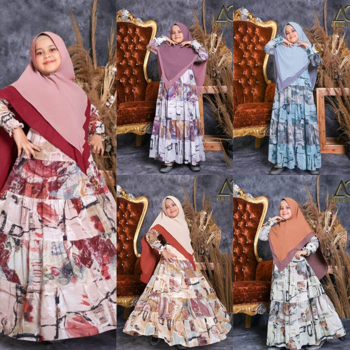 SERUNI KIDS GAMIS SYARI ANAK USIA 4 sampai 12 TAHUN 5 TAHUN 6 TAHUN 9 ...