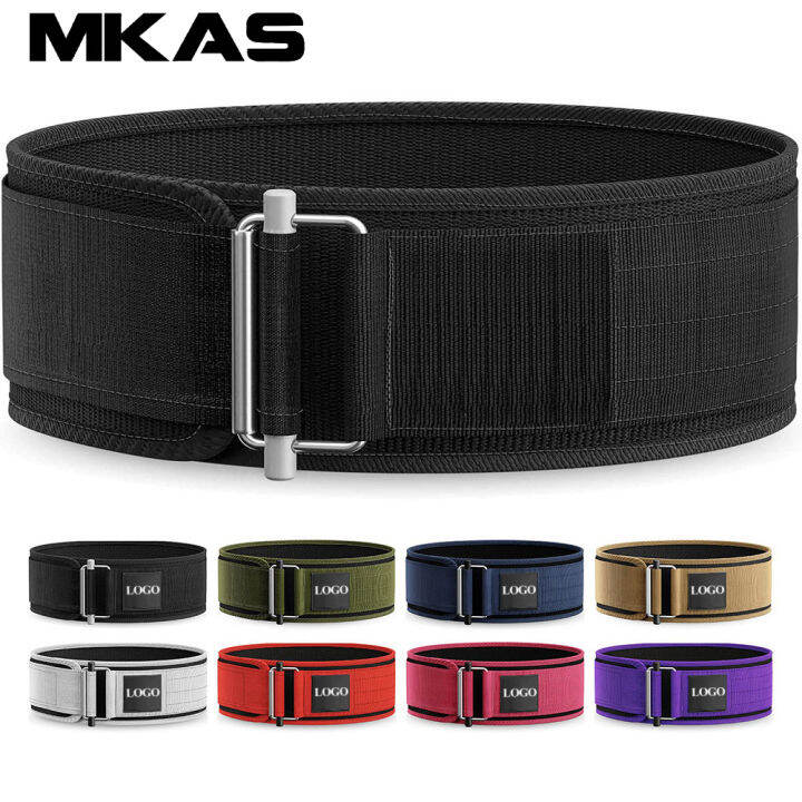 Quick Locking Weightlifting Belt Adjustable Nylon Gym Workout Belts for ...