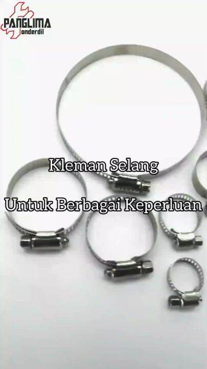 Klem Selang Stainless Steel Ukuran 1/2-5 Inch-Inci " Pengencang ...