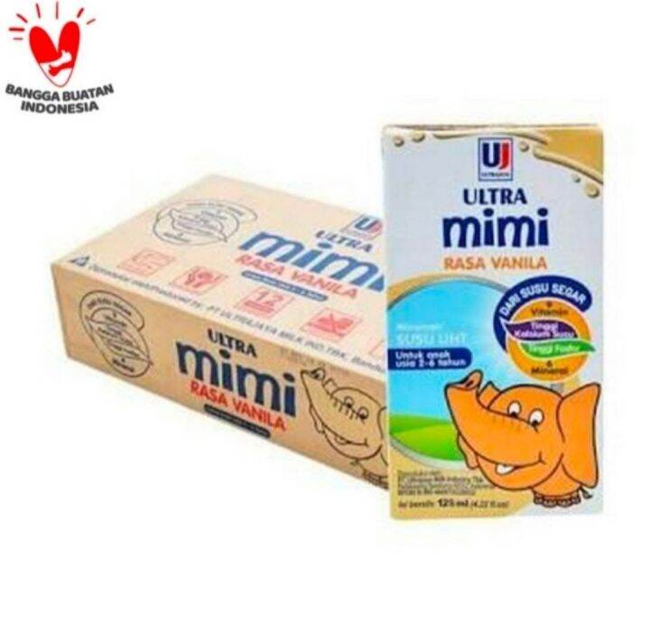 Ultra Mimi Vanilla 125 ml (1 Dus Isi 40 Pcs) | Lazada Indonesia