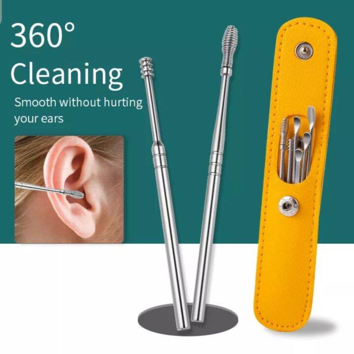 Portable Stainless Steel Ear Picking Ear Picking Tool Set 6-piece Ear ...
