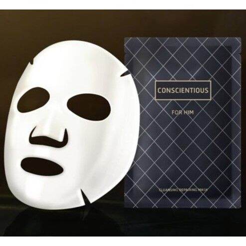 Conscientious Cleansing & Repairing Face Masks For Him - Box of 10 ...