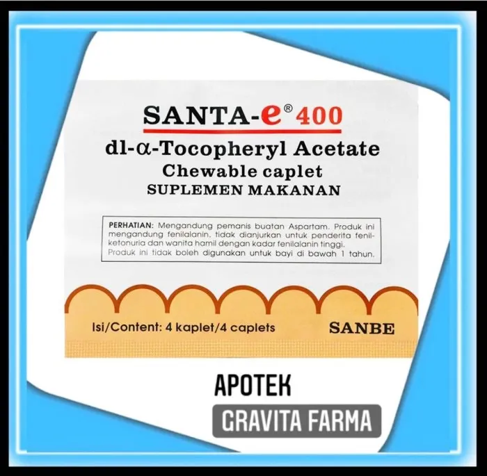 Santa-E 400 IU - Vitamin E - kemasan strip 4 softgel | Lazada Indonesia