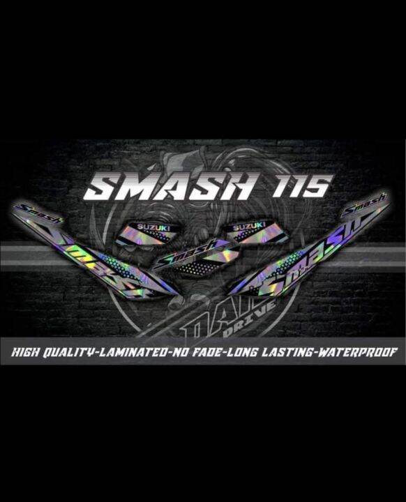 SUZUKI SMASH 115 DECAL STICKER STOCK SIZE WITH DOTS DESIGN | Lazada PH