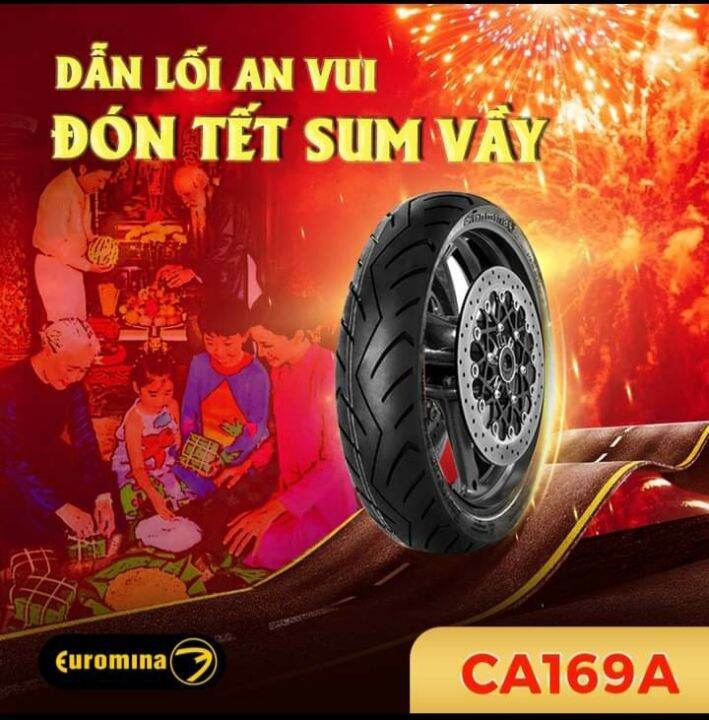 Cặp lốp/vỏ (120/70-17 và 80/90-17) Exiter/Winner 135/150 ko săm gai ...