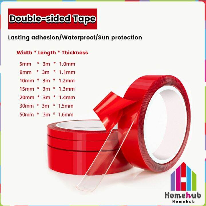 Homehub 1 Roll of Double Sided Super Sticky Tape Length 300cm ...
