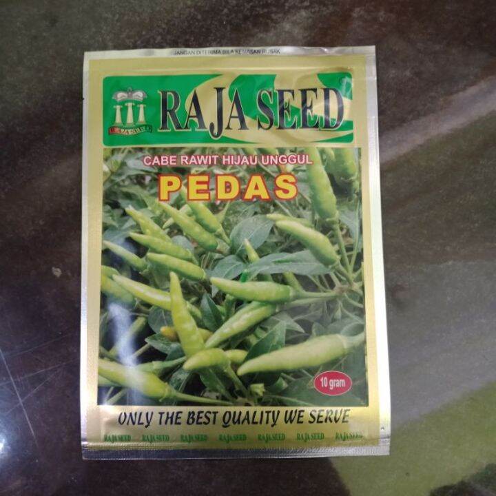 Benih Bibit Cabe Pedas Cabe Rawit Hijau Pedas Raja Seed 10 gram ...