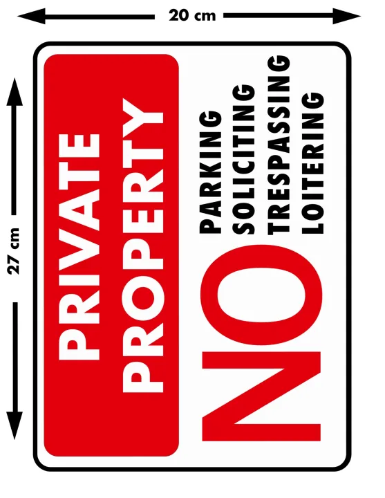 Private Property Signage | Lazada PH