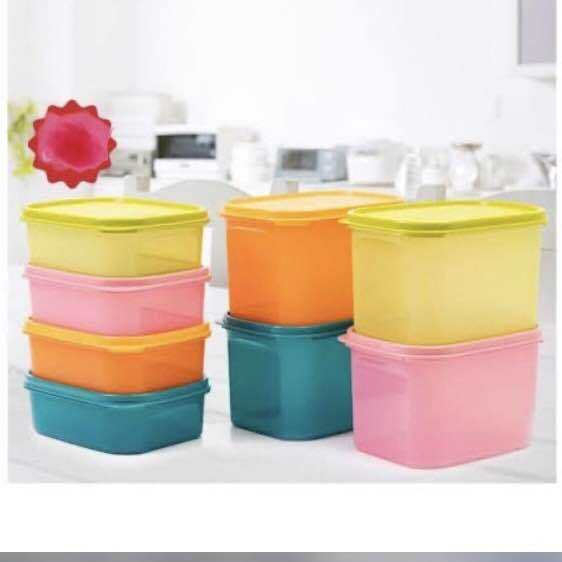 Terlaris - Colourful Rectangular Set Tupperware | Lazada Indonesia