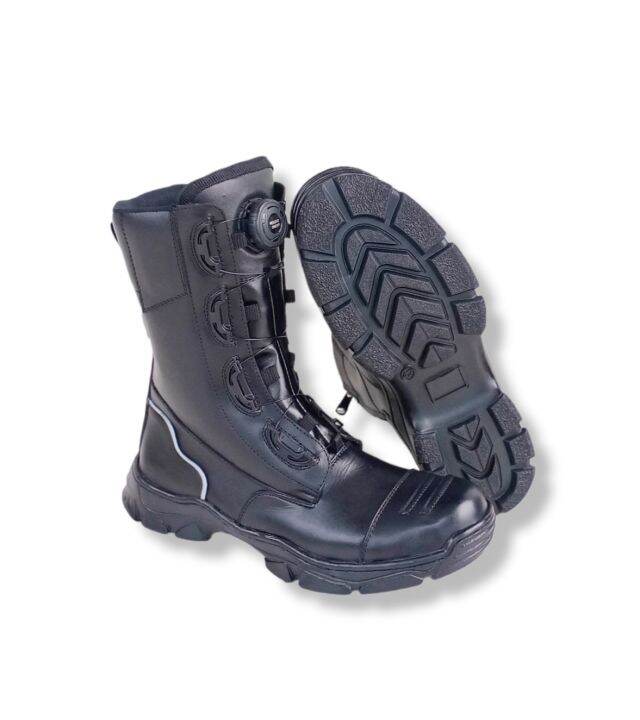 SEPATU PDL DAMKAR TALI PUTAR UJUNG BESI SEPATU PEMADAM KEBAKARAN ...