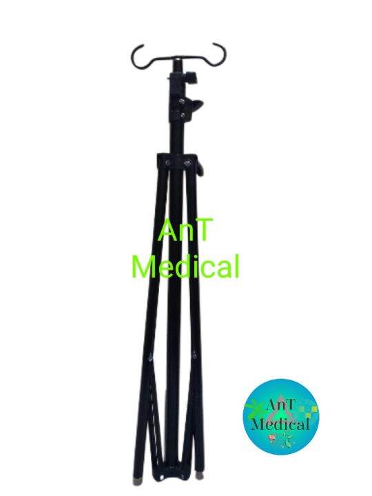 TIANG INFUS PORTABLE 2 PENGAIT BESI INCLUDE TAS | Lazada Indonesia