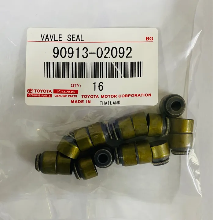 ซีลหมวกวาล์ว TOYOTA VIOS, 1 NZ 16V รหัสสินค้า 90913-02092 จำหน่ายเป็นชุด 16 ตัว | Lazada.co.th