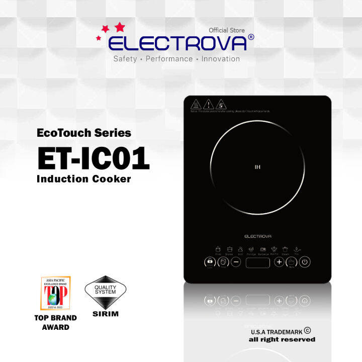 Electrova ecoTouch Series Induction Cooker ET-IC01 | Lazada