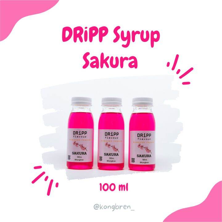 Dripp Syrup Sakura Repack 100ml - Sirup Dripp Sakura 100 ml | Lazada ...