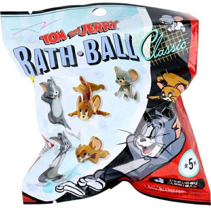 เกลืออาบน้ำ (1ชิ้น ลุ้นข้างใน) tom and jerry bath ball ในห่อมี1ชิ้น ...