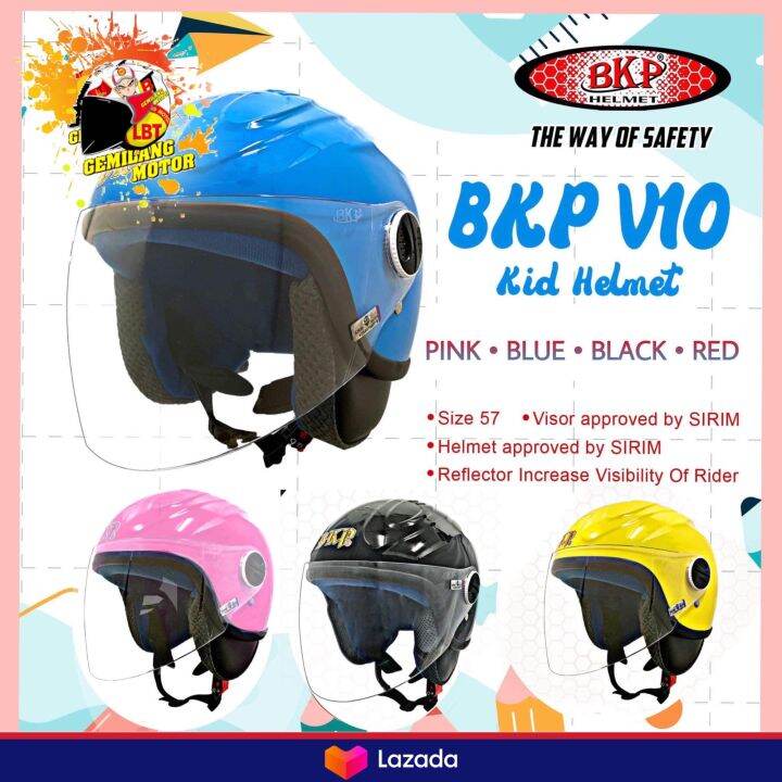 BKP V10 [KIDS /CHILDREN HELMET] SIRIM APPROVE (TOPI KELEDAR KANAK-KANAK ...