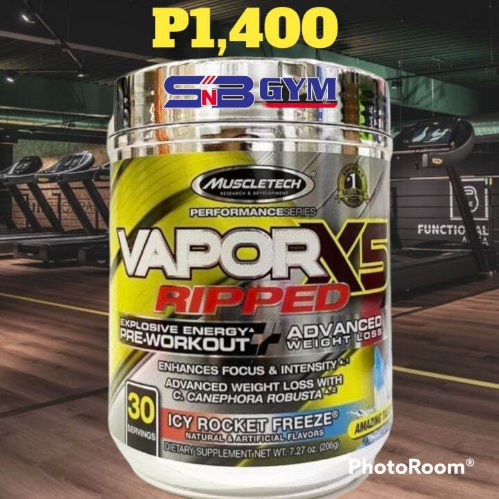 Muscletech Vapor X5 Ripped 30 Servings Pre Workout | Lazada PH
