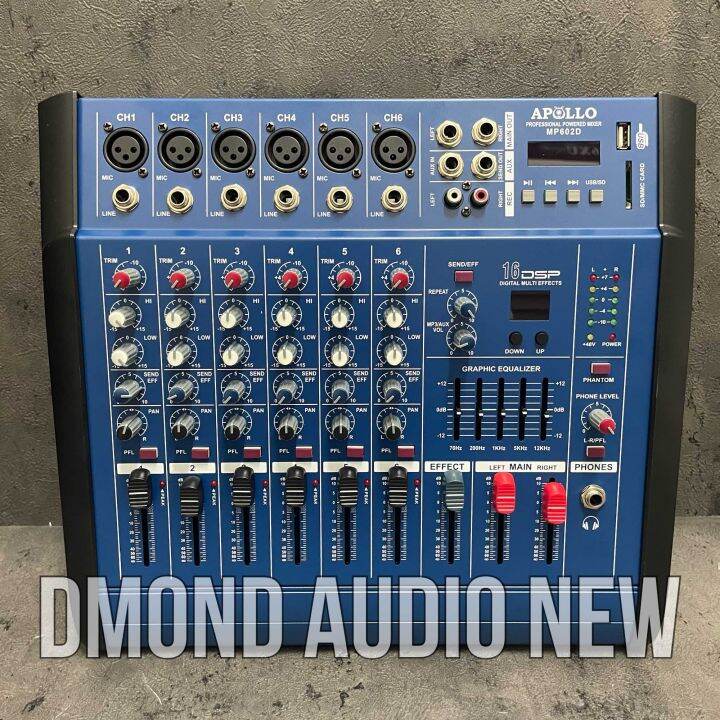 Power Mixing Apollo Mp802 D 8Channel Usb Equalizer Mixer Effect Vocal Mp 802 Mp802d COD | Lazada ...