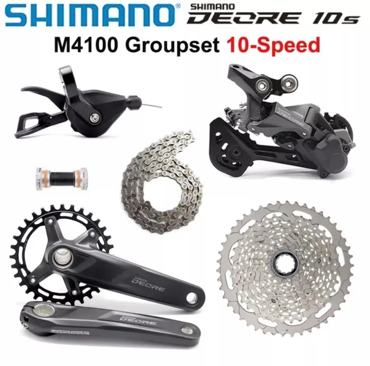 SHIMANO M4100 Deore 10 Speed Full Groupset 1x10 Set Up | Lazada Singapore