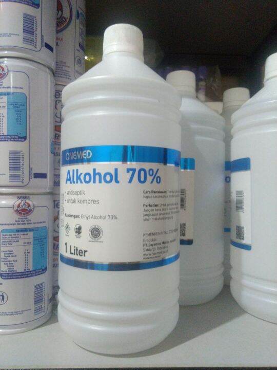 ONEMED alkohol 70% 1000ml 1 liter alcohol 1Liter 1L 1000cc 1000 cc 1000 ml antiseptik dan cairan ...