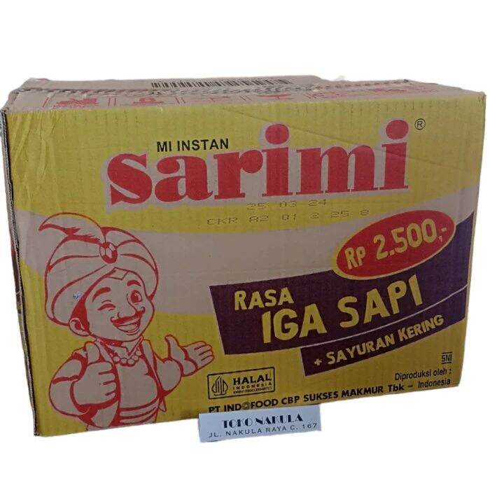 Mie Instan Sarimi Kuah iga Sapi 70 gr 1 Dus isi 40 | Lazada Indonesia