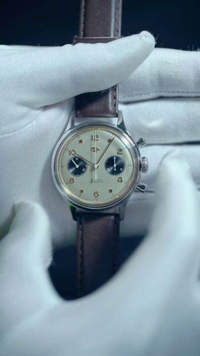 RED STAR Business Men's 1963 Chronograph Mechanical Watch 21 Zuan ST19 ...