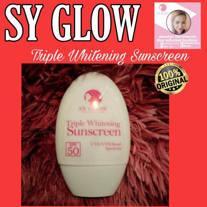 SY GLOW TRIPLE WHITENING SUNSCREEN | Lazada PH