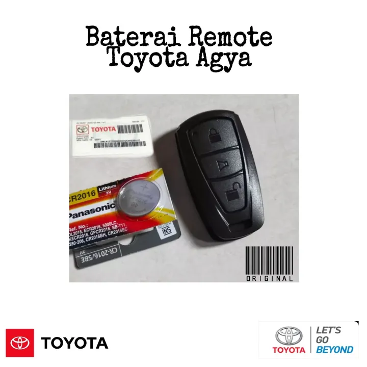 BATERAI REMOTE MOBIL TOYOTA AGYA | Lazada Indonesia