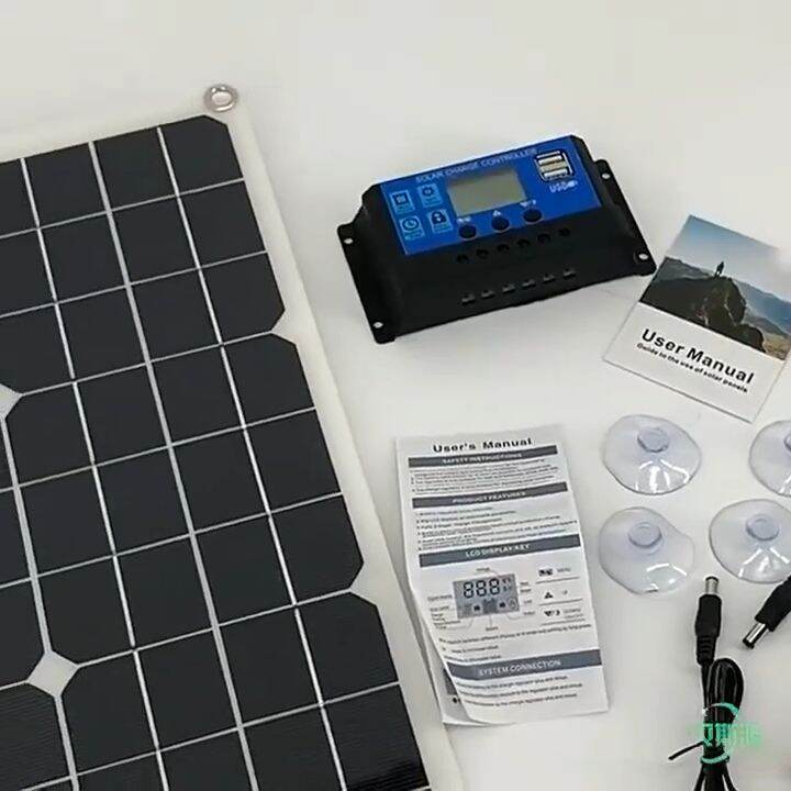 [MonQiQi]ตัวควบคุมแผงโซลาร์เซลล์ 60W 12V พลังแสงอาทิตย์ โซล่าเซลล์ ...