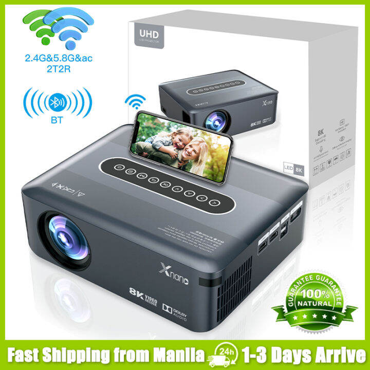 Xnano Smart Projector With Voice Control Remote Android Wifi 8K Ultra ...