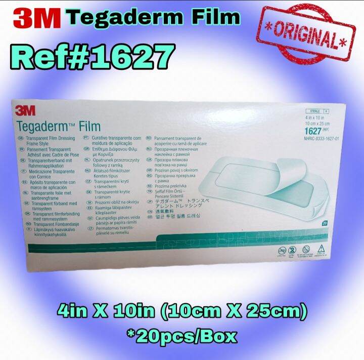 Tegaderm Film Dressing (1BOX)4"x10" (10cmX25cm)Ref#1627 | Lazada PH