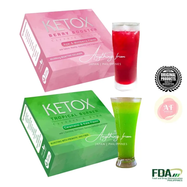 Ketox Berry Booster and Ketox Tropical Burner by BeautéFit 10 sachets ...