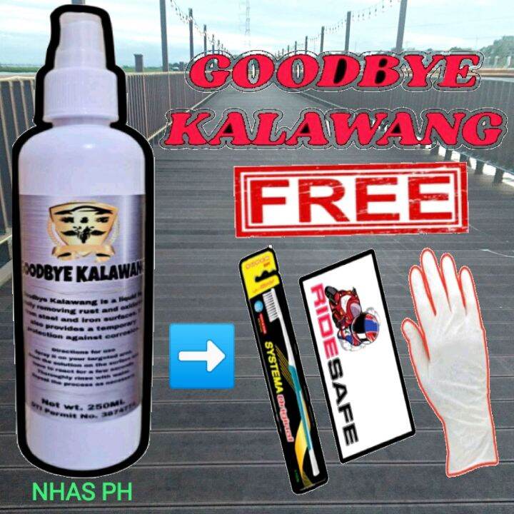 GOODBYE RUST 250ml or GOODBYE KALAWANG(RUST REMOVER) with free brush ...