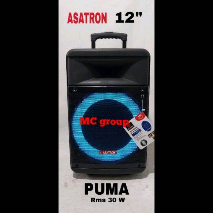 Speaker portable asatron PUMA 12 inch ORIGINAL USB BLUETOOTH | Lazada ...
