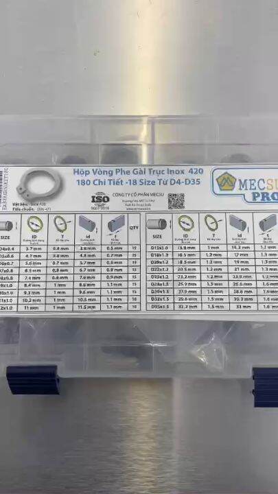 Vòng Chặn Ngoài, Phe Gài Cốt, Phe gài trục,Inox 420, DIN471, 180 Chi ...
