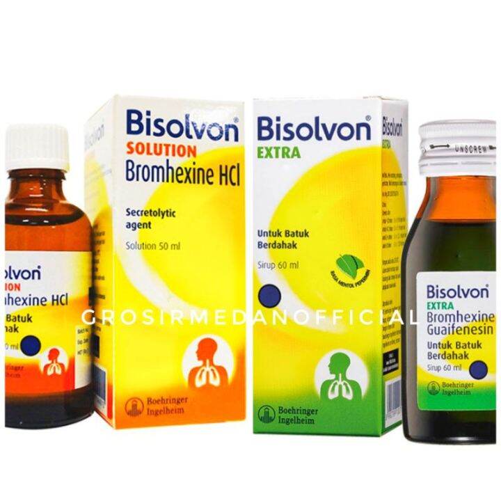 BISOLVON SIRUP - KIDS ANAK, EXTRA, SOLUTION SOL - BISOLVON OBAT SIRUP ...