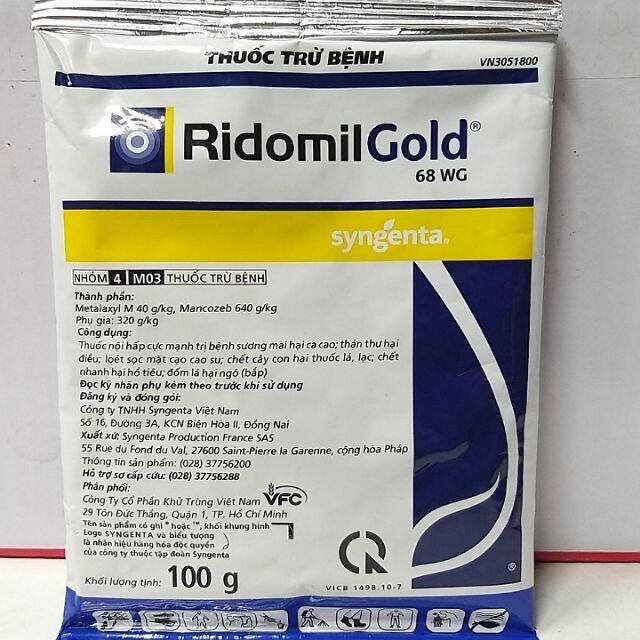 Thuoc trừ bệnh Ridomil Gold 68WG 100g | Lazada.vn