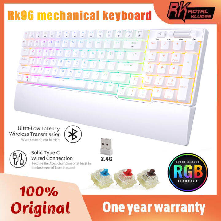 Royal Kludge RK96 Wireless Bluetooth mechanical keyboard Three-mode RGB ...