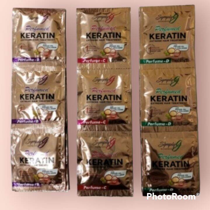 ️SIMPLY G KERATIN CONDITIONER PERFUMED B,C,D (6 SACHETx 14ml) | Lazada PH