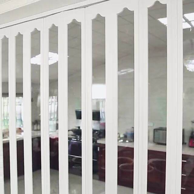 Sliding door PVC folding door push-pull open kitchen sliding door ...