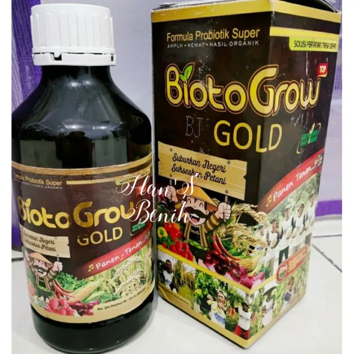 Biotogrow Gold pupuk hayati terlengkap kemasan 1 Liter | Lazada Indonesia